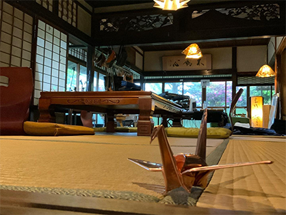 Kuma's letter. Kanji name Tegamiya Kuma writes for gift.