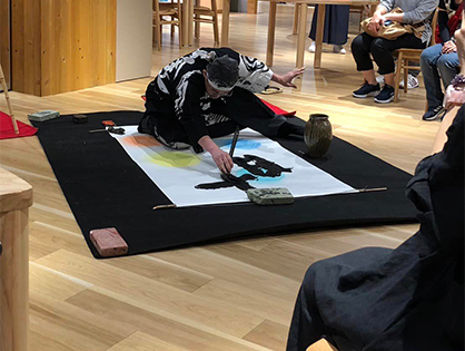 Kuma's letter. Kanji name Tegamiya Kuma writes for gift.